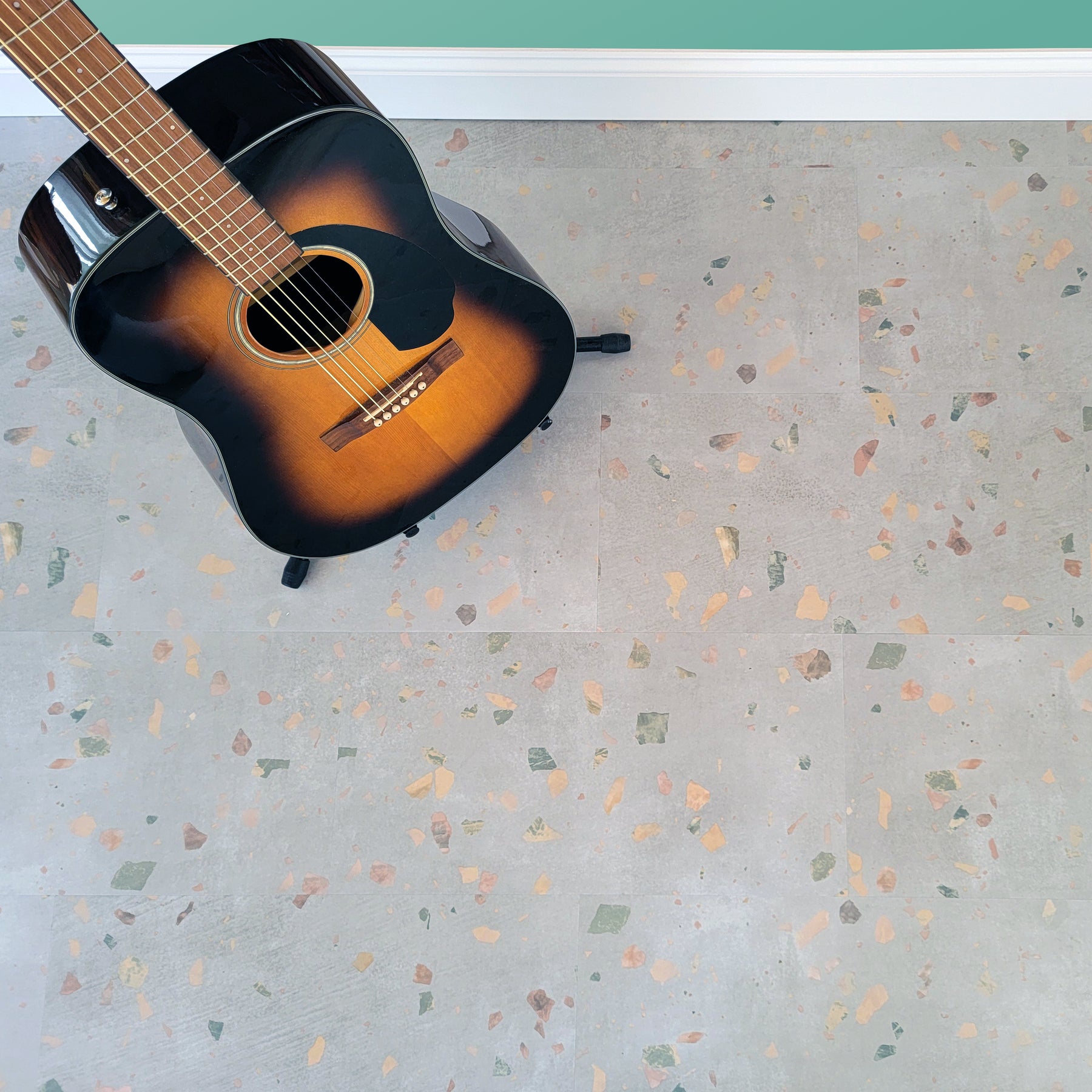 Allure Ultima Comfit Terrazzo Look 12 Mil Luxury Vinyl Tile Flooring ...