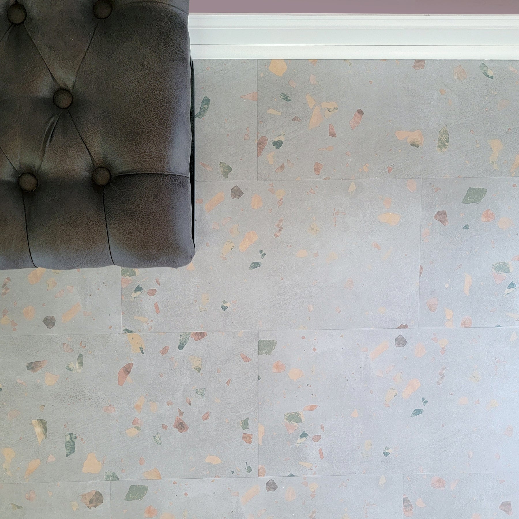 Allure Ultima Comfit Terrazzo Look 12 Mil Luxury Vinyl Tile Flooring ...