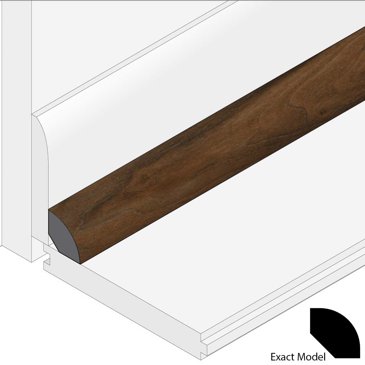 Allure Marble Cake Mahogany Quarter Round Molding – Allure Flooring